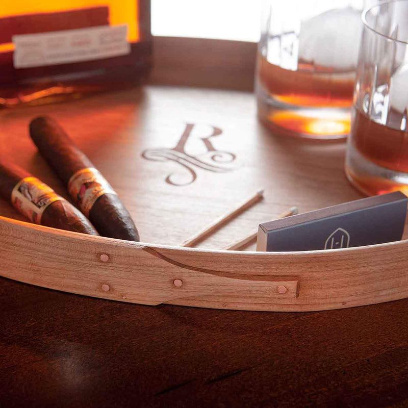 Monogrammed Wood Serving Tray - Words with Boards, LLC