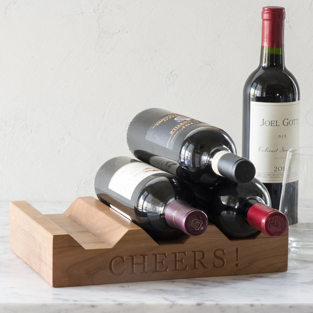 Wooden Wine Rack | Words with Boards - Words with Boards, LLC